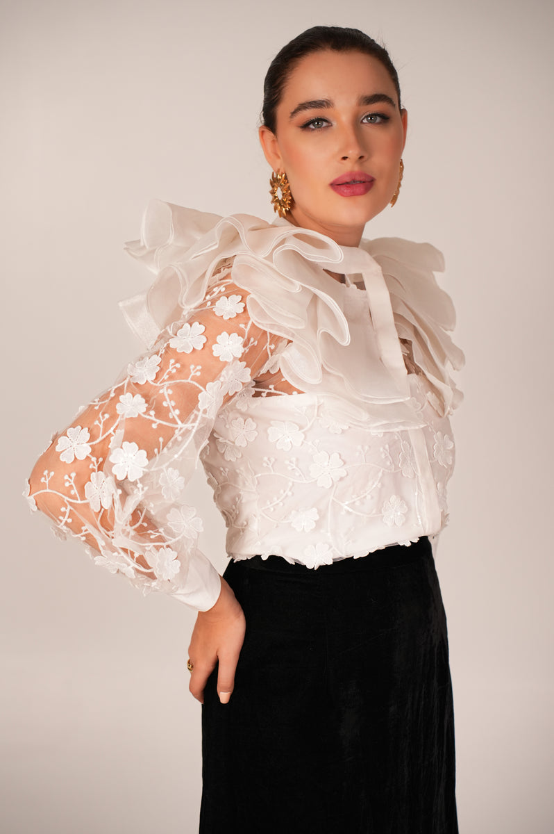DARIA RUFFLE TOP – House of Daang