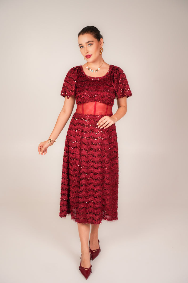 RUBY CORSET MIDI DRESS – House of Daang
