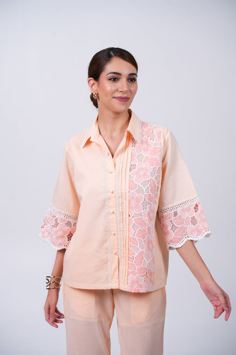 PEACH BUD CO-ORD SET FOR WOMEN - House of Daang